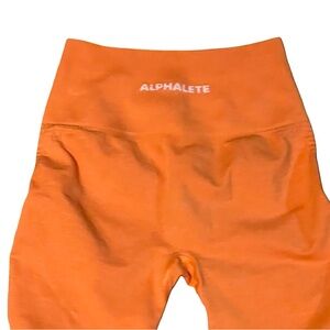 Alphalete | Shorts | Alphalete Orange Gym Workout Shorts | Poshmark
